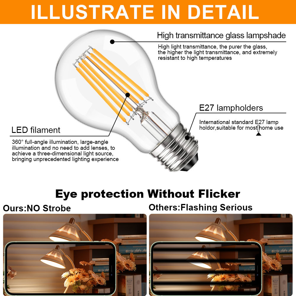 Jual 24V 12V Low Voltage LED Bulb Warm White 2700K 6W E27 A19 Light ...