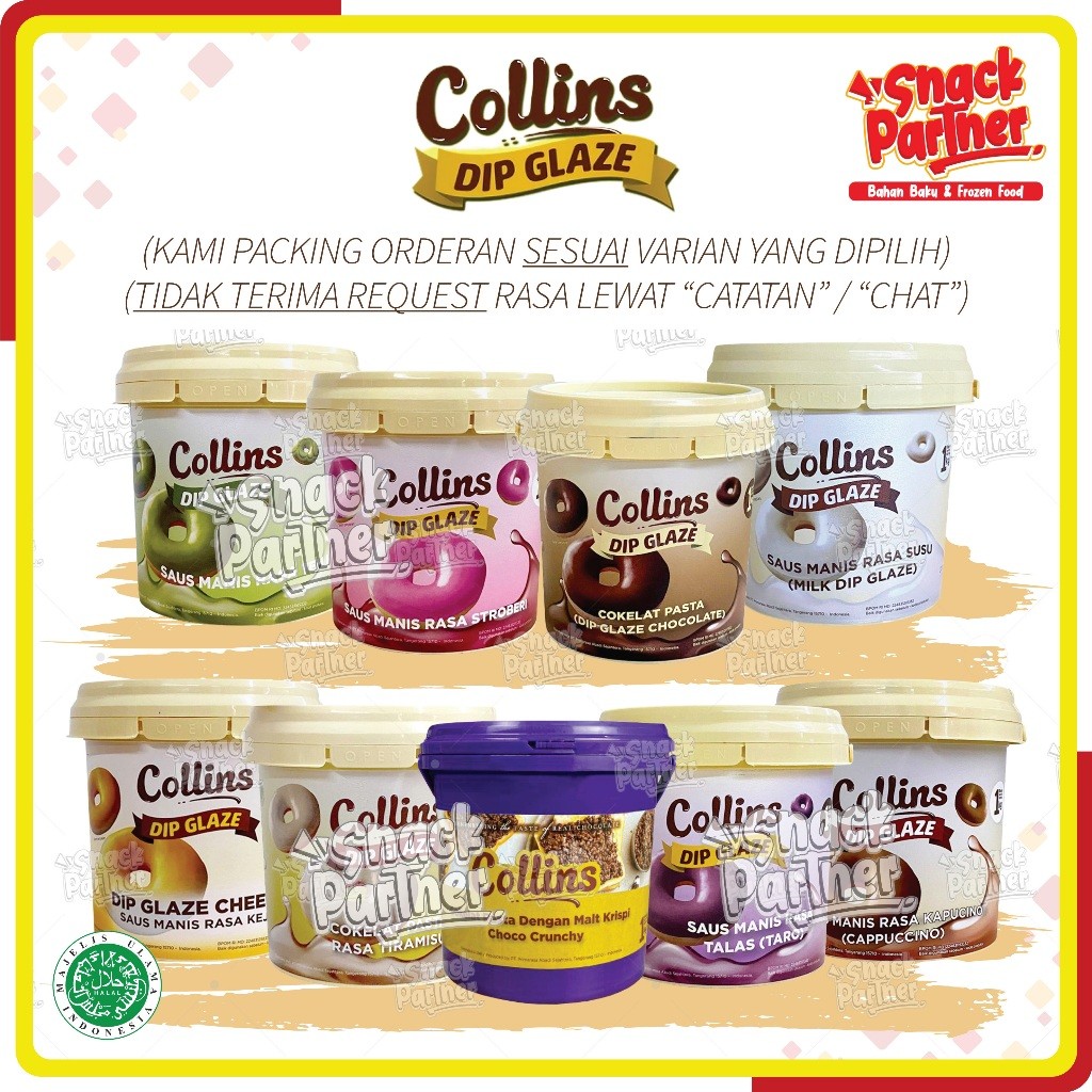 Jual COLLINS DIP GLAZE 1 KG - Topping Selai Donat Roti Kue Aneka Rasa ...