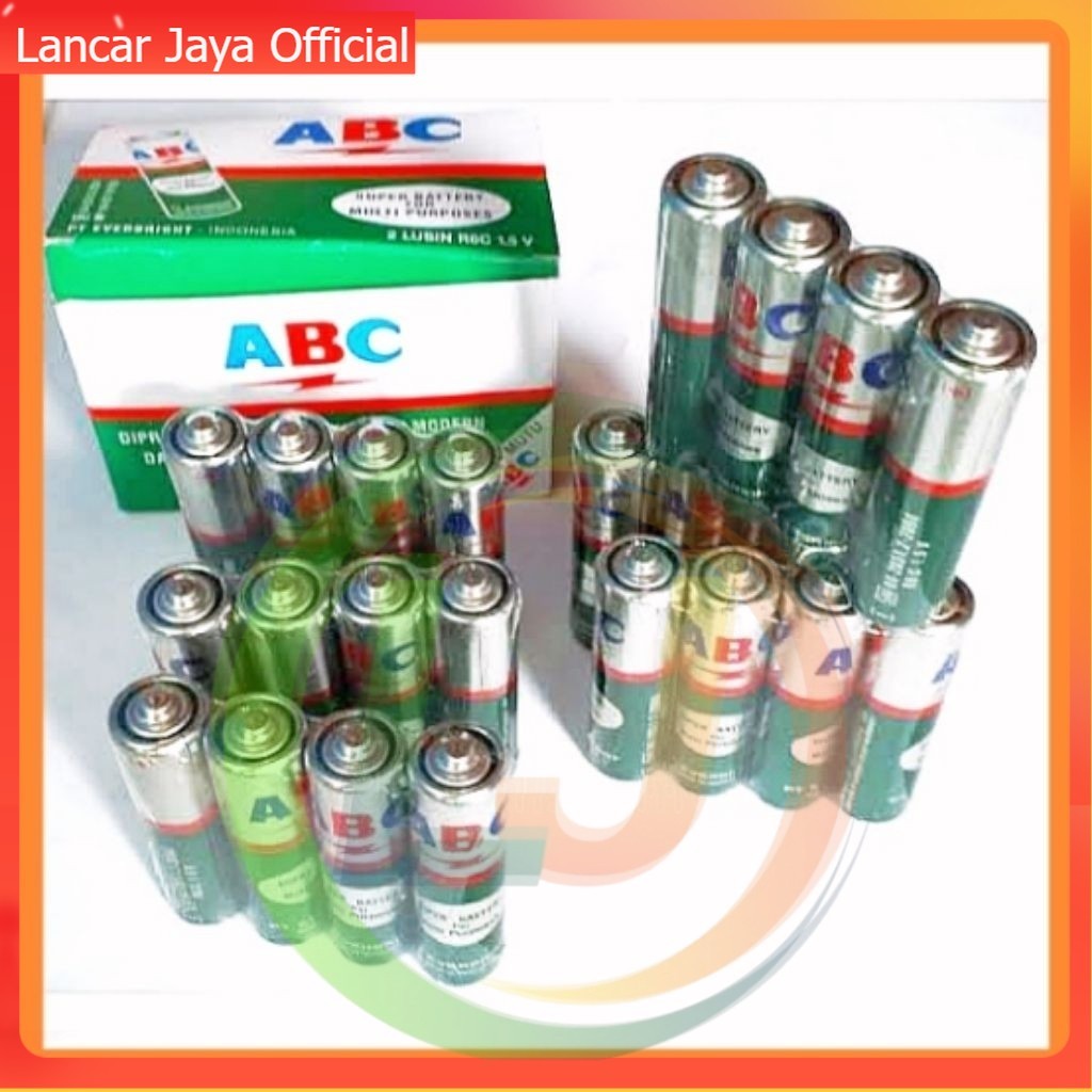 Jual Baterai ABC AA Boxs 24PCS | Batu Batre ABC Hijau AA Isi 24 | Batu ...