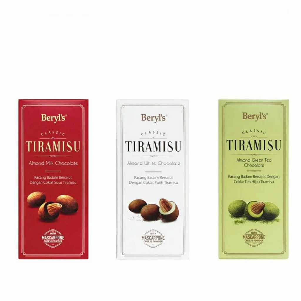 Jual Coklat Beryls BERYL'S Tiramisu Almond Box Kotak 200Gram Cokelat ...