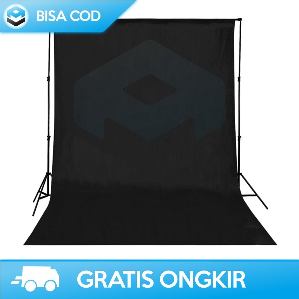 Jual KAIN BACKGROUND BACKDROP FOTO STUDIO 200 X 300 CM KONTRAS PUTIH ...