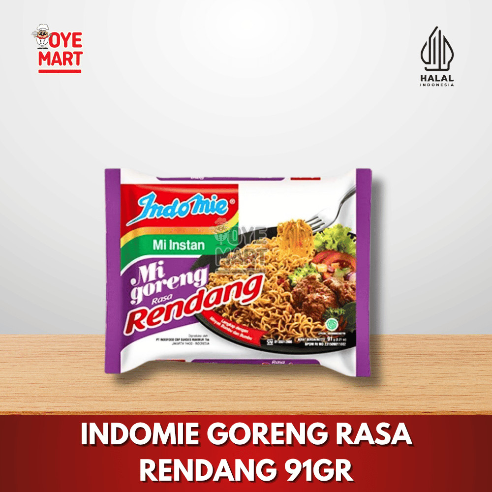 Jual INDOMIE GORENG RASA RENDANG 91GR / MIE INSTANT | Shopee Indonesia
