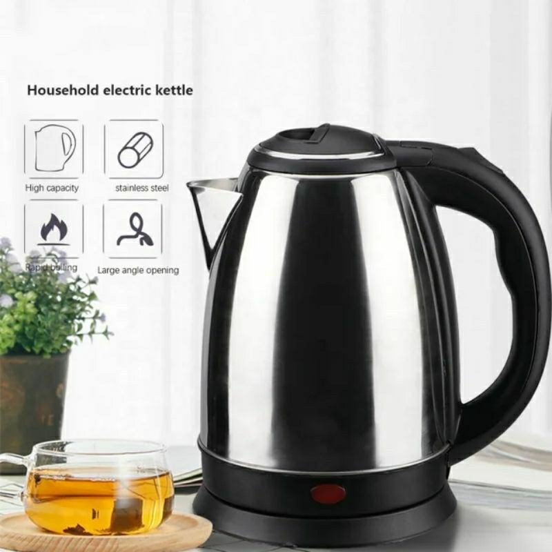 Jual Teko listrik stainless/ kettle listrik/ teko pemanas air | Shopee ...