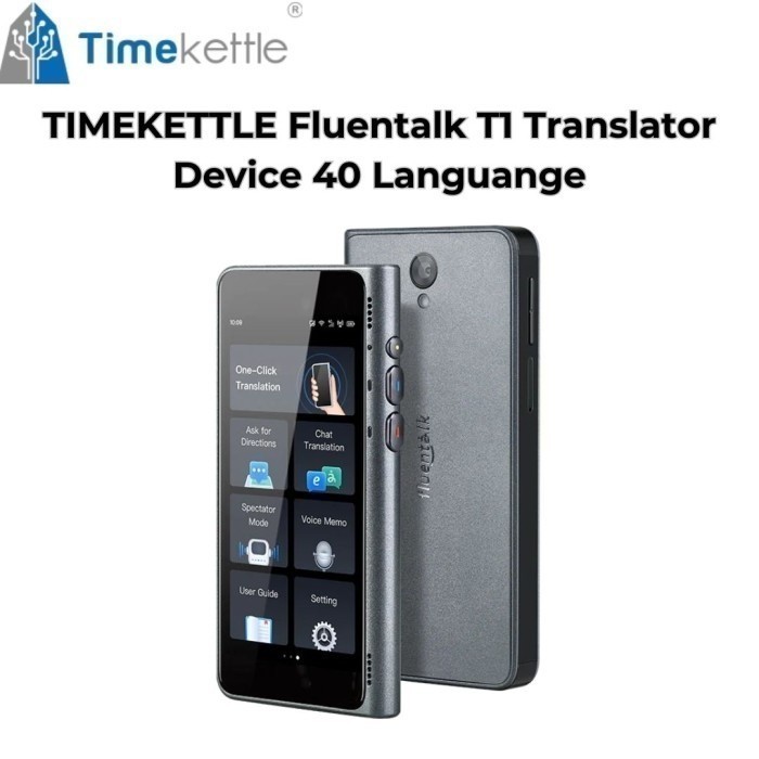 Jual Sky88 TIMEKETTLE Fluentalk T1 Translator Device 40 Languange ...