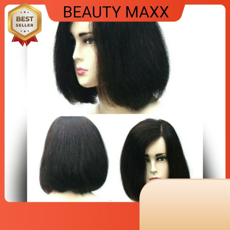 Jual WOG RAMBUT ASLI/WIG HUMAN HAIR 100%/WIG RAMBUT ASLI MANUSIA/WIG ...