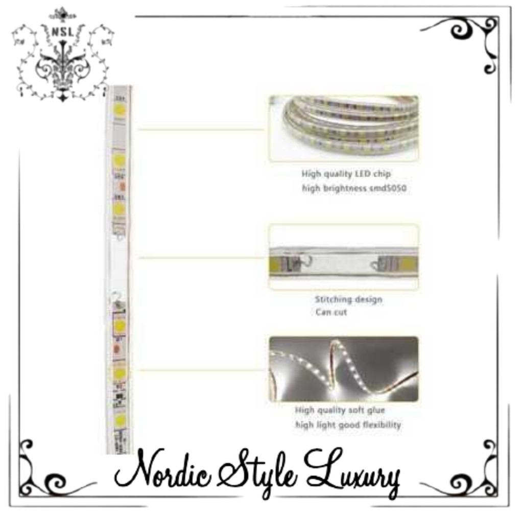 Jual NORDIC STYLE LUXURY Lampu led strip 5050 smd per meter / Strip ...