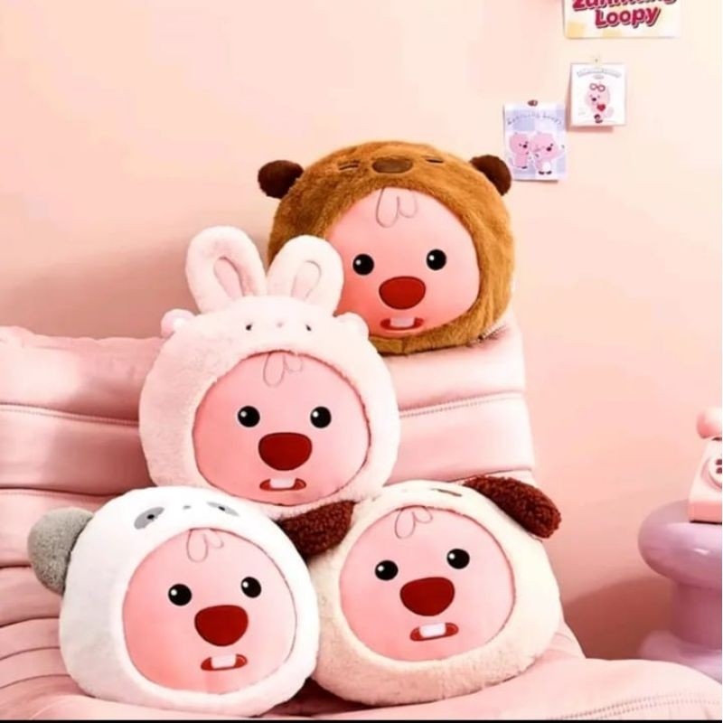 Jual Boneka Bantal Kepala Karakter Loopy Bahan Halus Lembut Rabbit poor ...