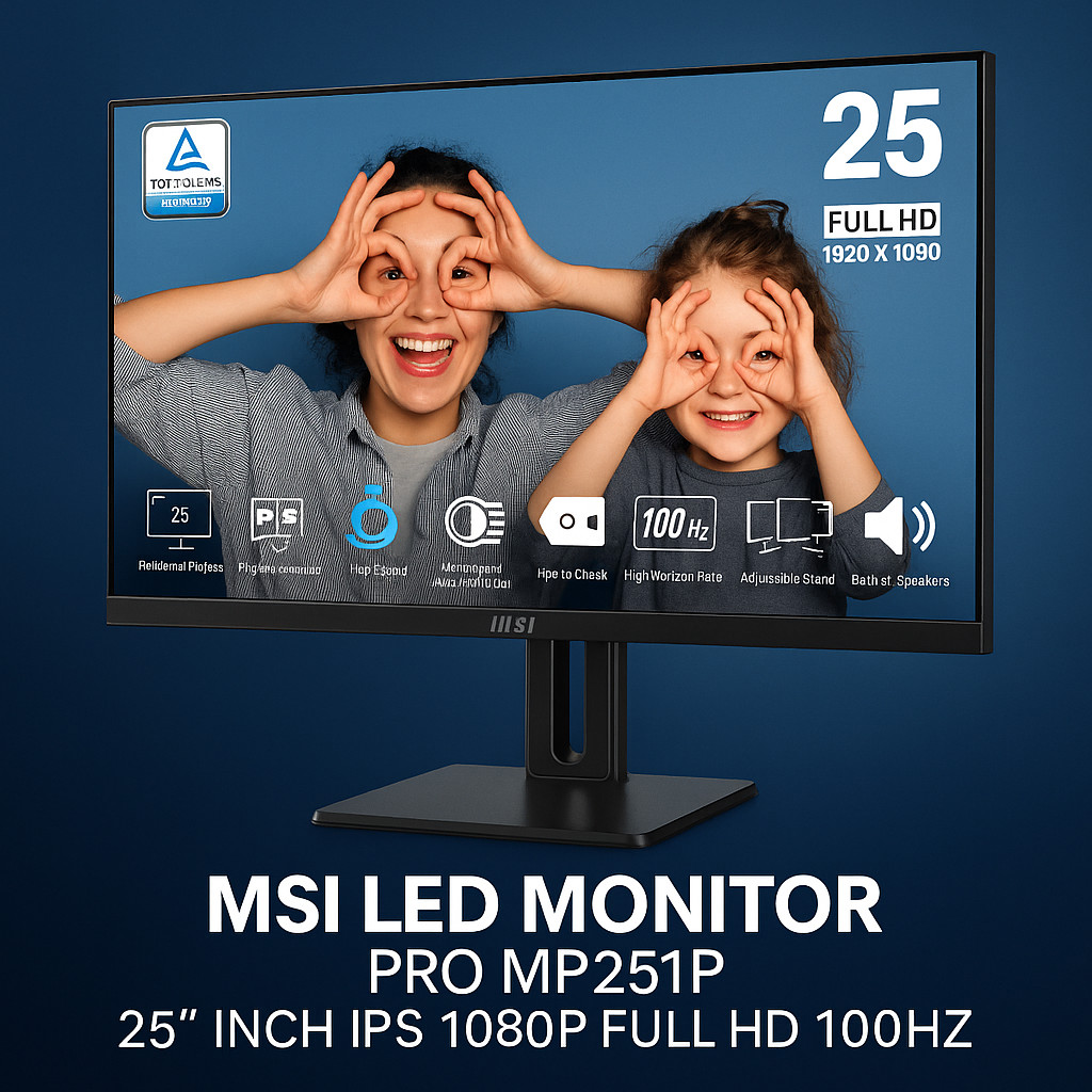 Jual Monitor MSI 25" PRO MP251P IPS 1080p Full HD 100Hz Garansi Resmi ...