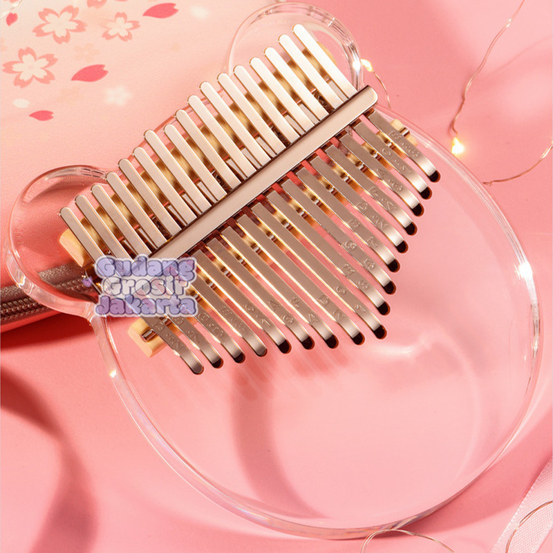 Jual Kalimba Alat Musik Kalimba 17 Keys Acrylic Transparent Rainbow ...