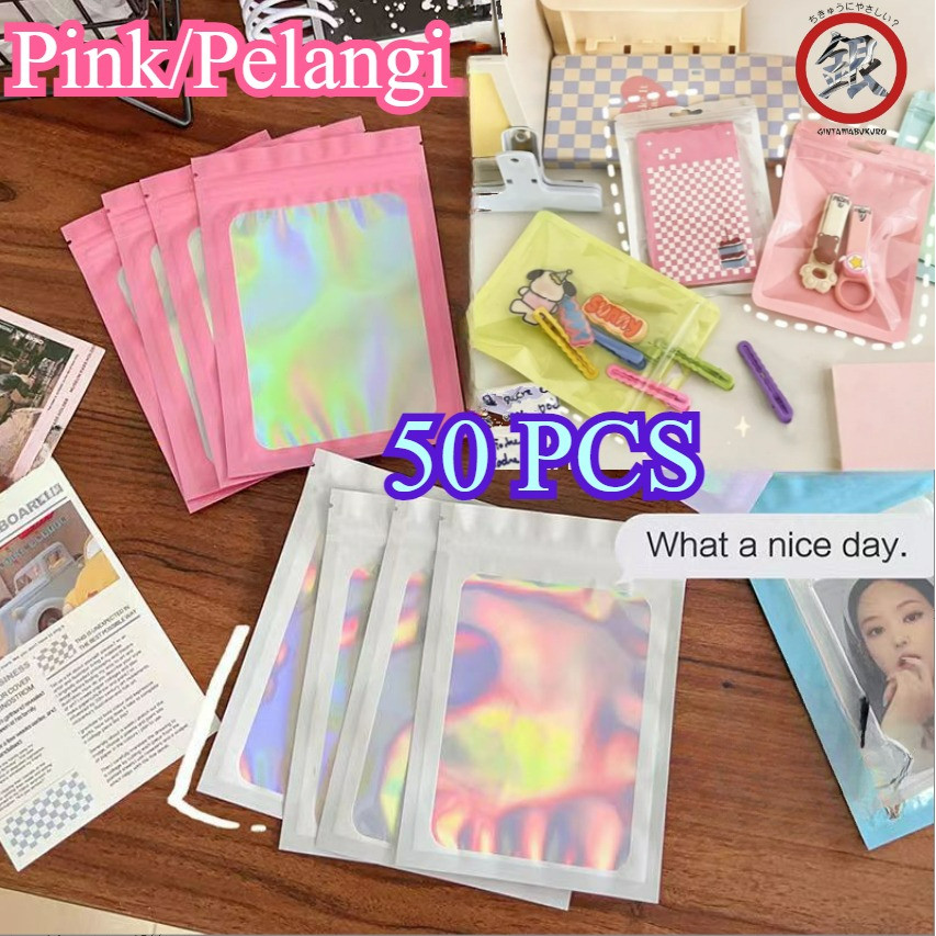 Jual 50PCS Klip Zipper Ziplock Bening Warna PLASTIK ZIPLOCK WARNA ...