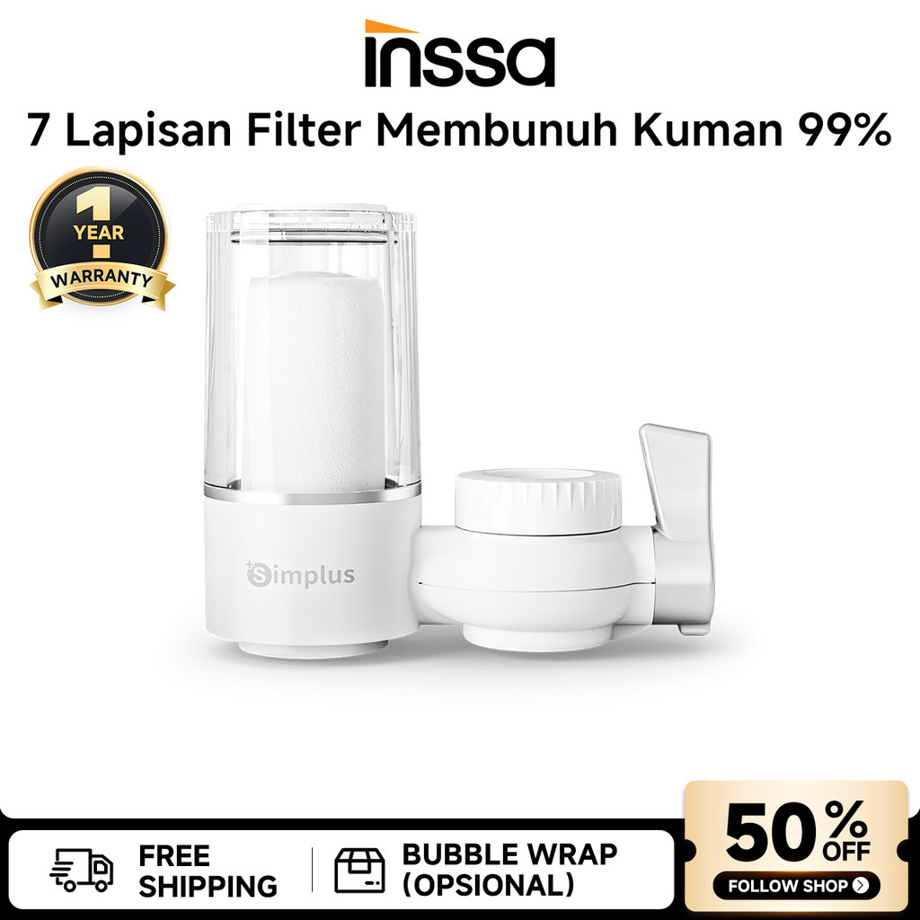 Jual INSSA X Simplus Pemurni Air Keran dengan 7 Lapis Penyaringan Penyaring Air | Shopee Indonesia