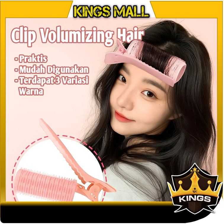 Jual Kings - F6640 Roll Rambut / Clip Volumizing Hair Poni / Korea Hair ...