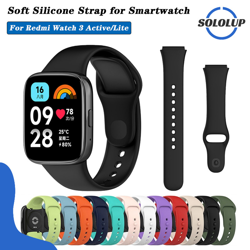 Jual Soft Silicone Strap for Redmi Watch 3 Active /3 Lite Replacement Rubber Band Bracelet ...