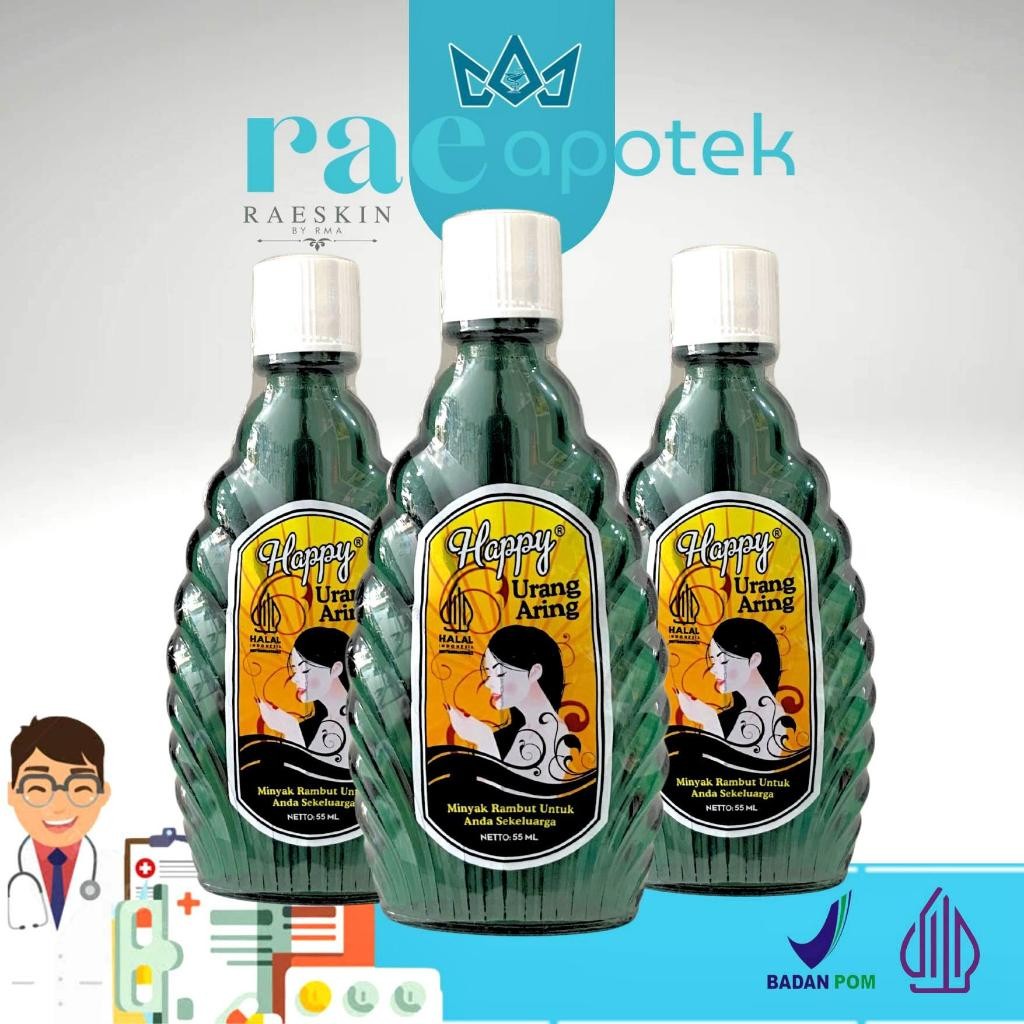 Jual Happy Minyak Rambut Urang Aring Botol 55 Ml | Shopee Indonesia