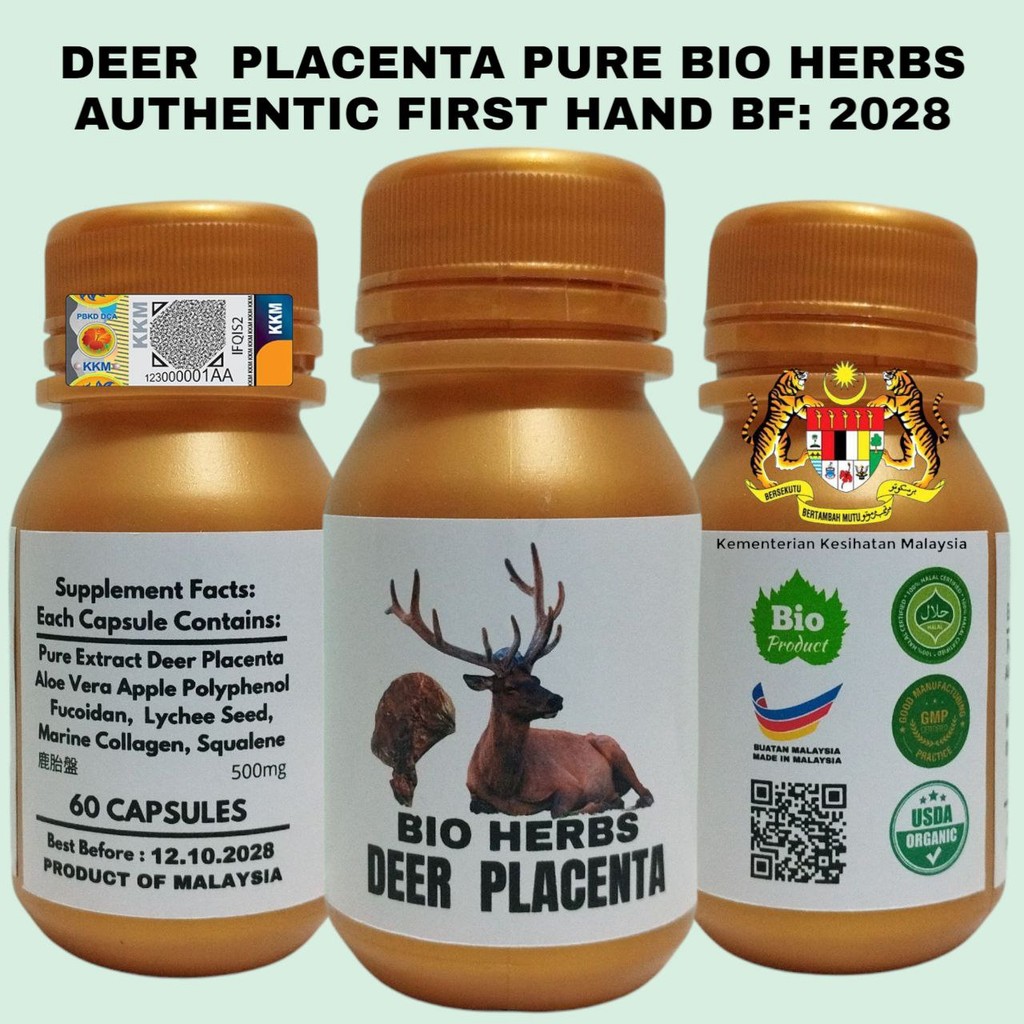 Jual STEM CELL DEER PLACENTA NEW ZEALAND EXTRACT PURE BIO PLASENTA RUSA HERBS | Shopee Indonesia