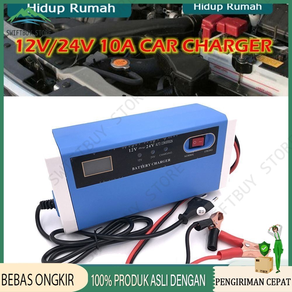 Jual Charger Aki Portable 12V 10A/Charger Aki 12V3AH-20AH Alat Cas Aki ...