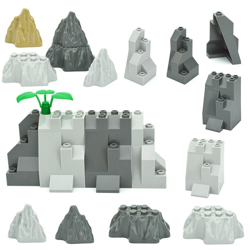 Jual MOC Rock Panel Rockery Mountain DIY City Street View Building ...