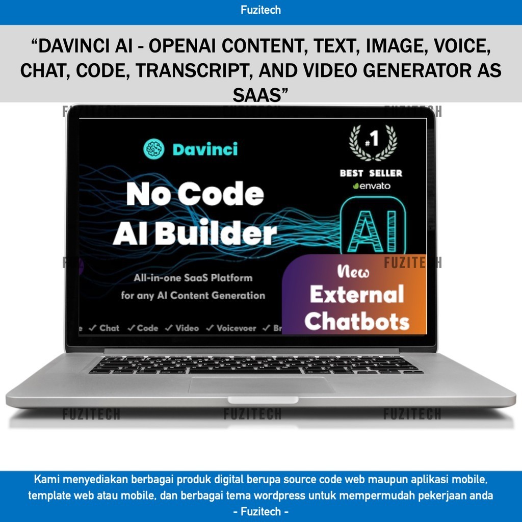 Jual SOURCE CODE APLIKASI WEB DAVINCI AI - OPENAI CONTENT, TEXT, IMAGE, VOICE, CHAT, CODE ...