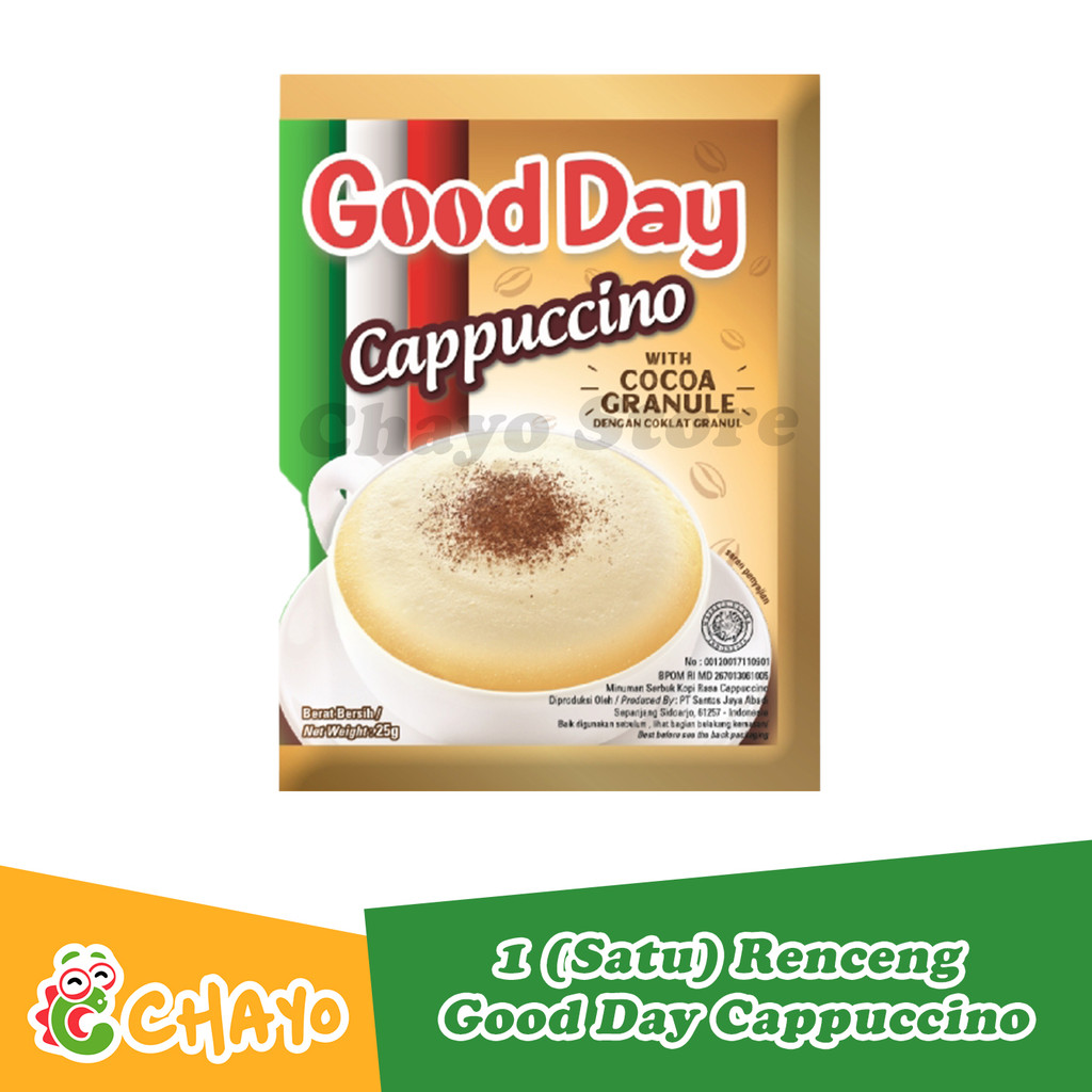 Jual Good Day Cappuccino with Cocoa Granule Kopi Instan Sachet 1 ...