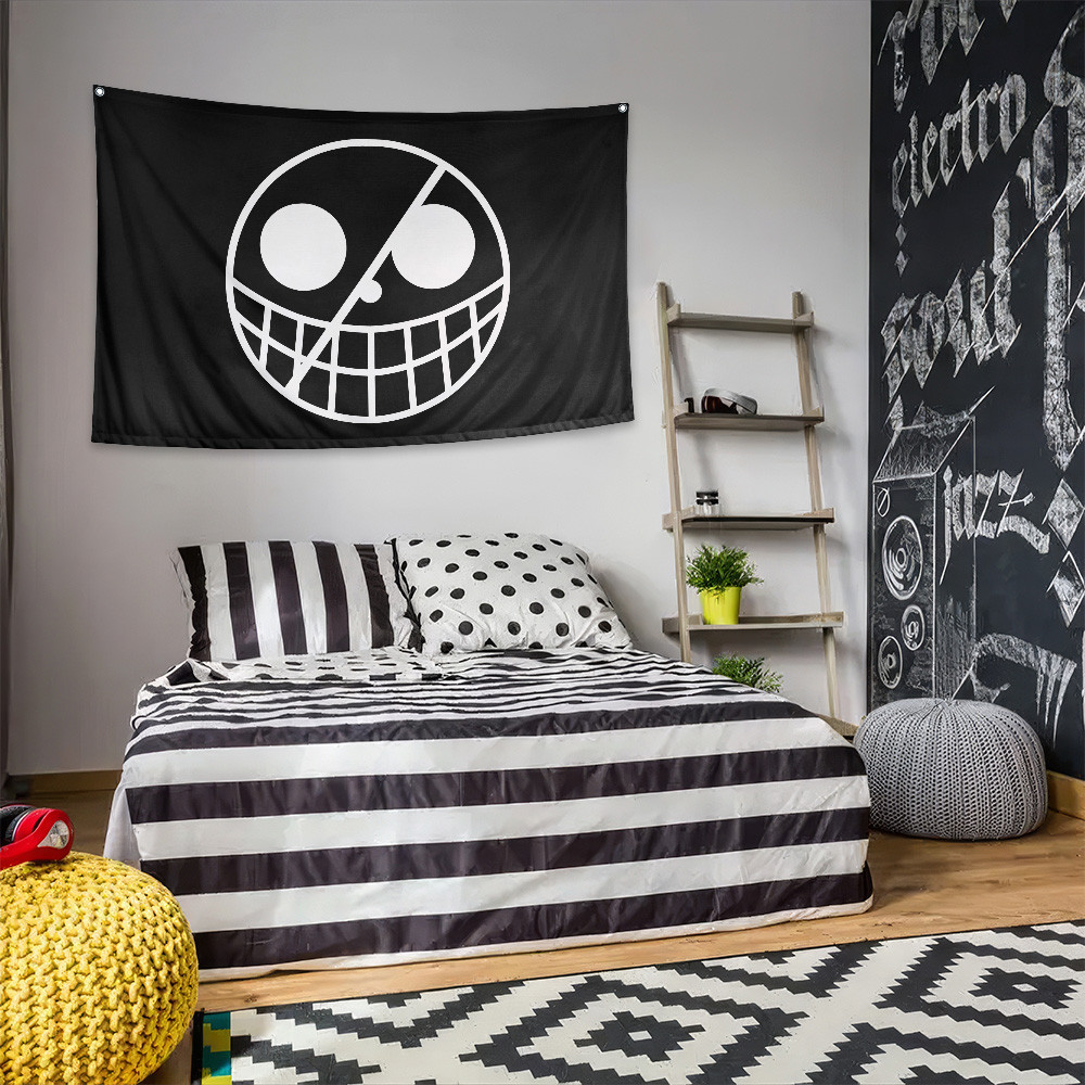 Jual Bendera Donquixote Doflamingo One piece Flag Jolly Roger Poster ...