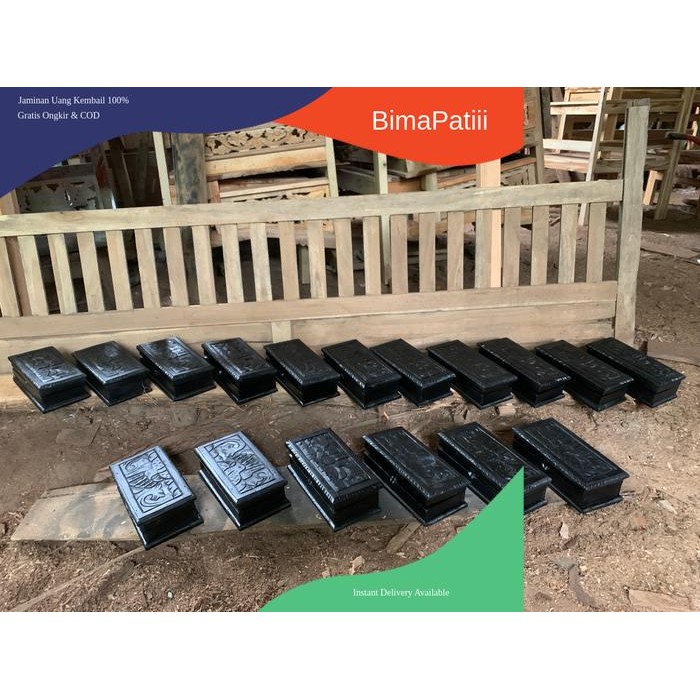 Jual kotak pusaka dan perhiasan ukir merak dari kayu mahoni finishing ...