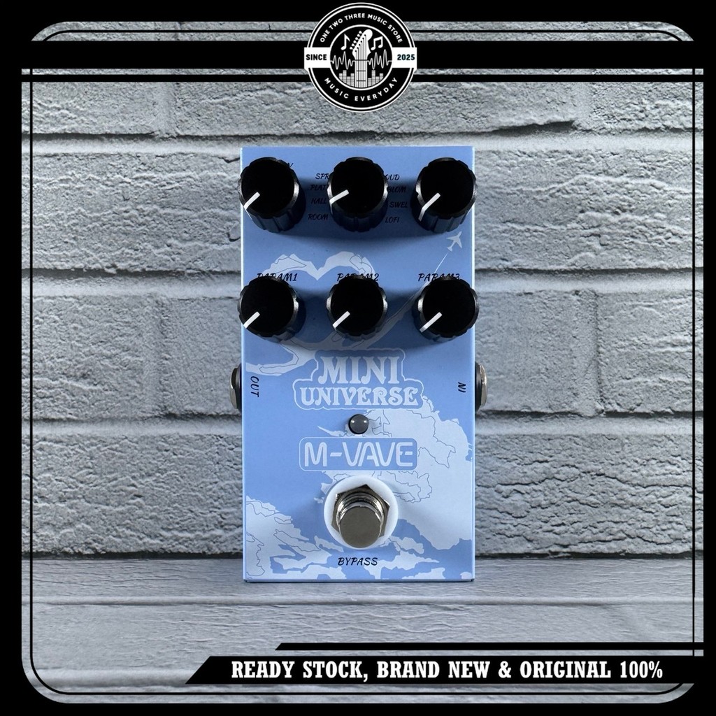 Jual Efek Gitar M-VAVE MINI-UNIVERSE PD38 Multi Reverb BigSky Pedal ...