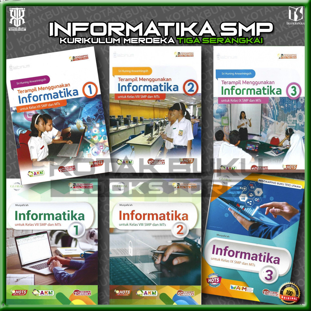 Jual Buku Informatika Kelas 7 8 9 / Informatika SMP Kurikulum Merdeka / Platinum / Revisi 2025 ...