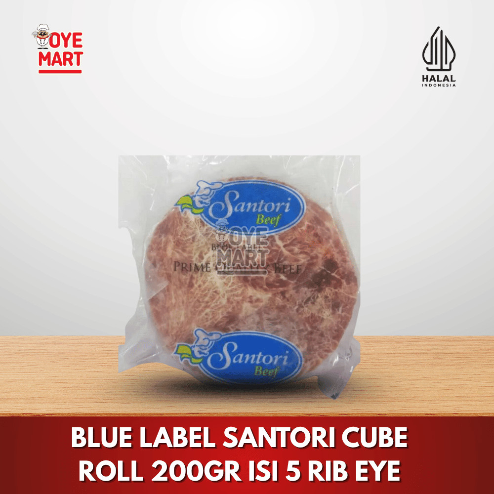 Jual BLUE LABEL SANTORI CUBE ROLL 200GR ISI 5 RIB EYE/DAGING STEAK ...