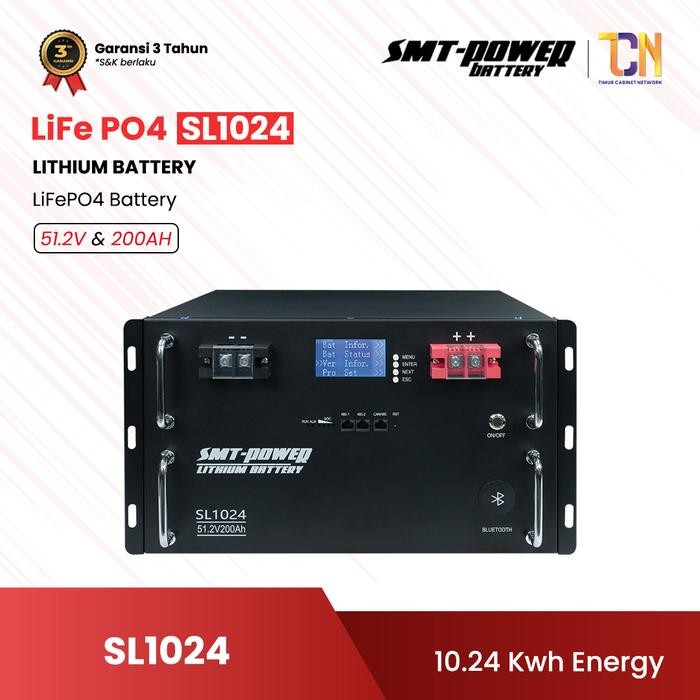 Jual SMT Power 51,2V 200Ah Litium Battery SL1024 Aki Baterai Lithium ...