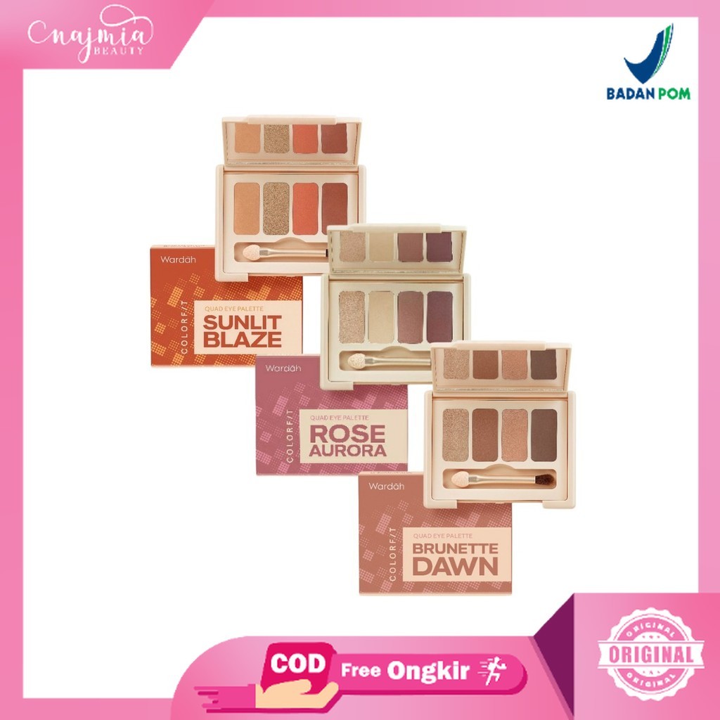 Jual Najmia - Wardah Colorfit Quad Eye Palette | Eyeshadow 4 in 1 ...