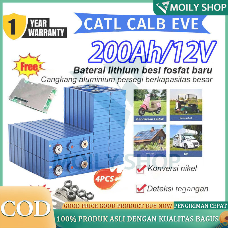 Jual 【9000+Cycle】UPS 12V 200AH /120AH BMS Baterai litium CALB Lifepo4 3.2v UPS GRADE A 200Ah ...