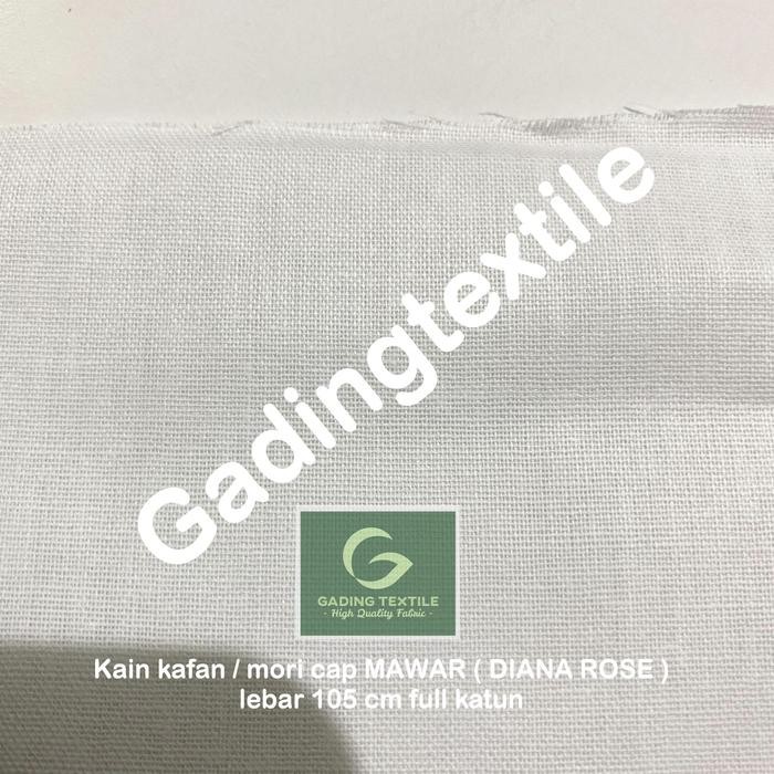 Jual ( per 1 roll ) kain kafan mori putih cap MAWAR DIANA ROSE lebar ...