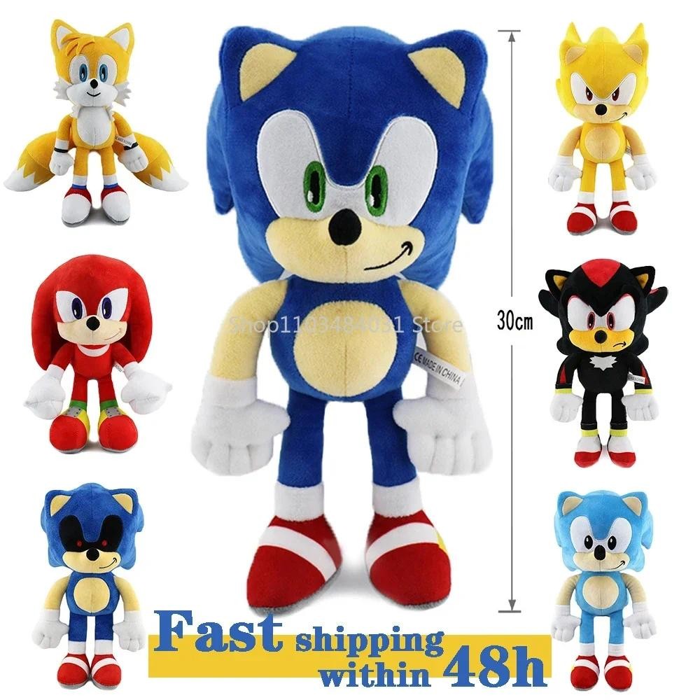 Jual New 30CM Super Sonic Plush Toy The Hedgehog Amy Rose Knuckles ...