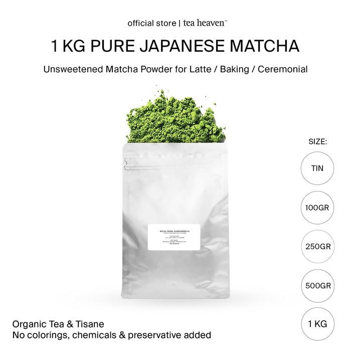 Jual Pure Matcha Powder A 1kg Premium Green Tea Murni Japanese 1 kg ...