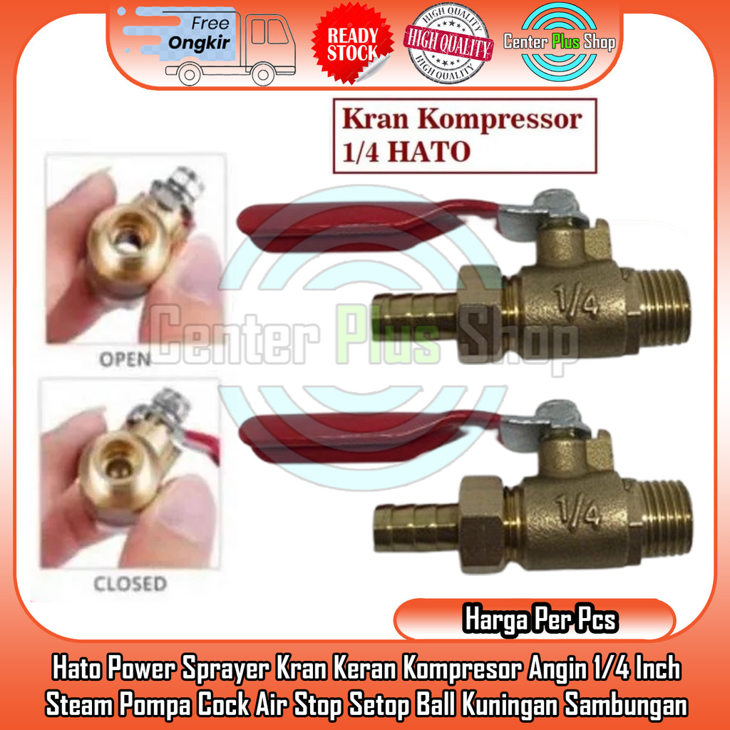 Jual Hato Power Sprayer Kran Keran Kompresor Angin 1/4 Steam Pompa Inci ...