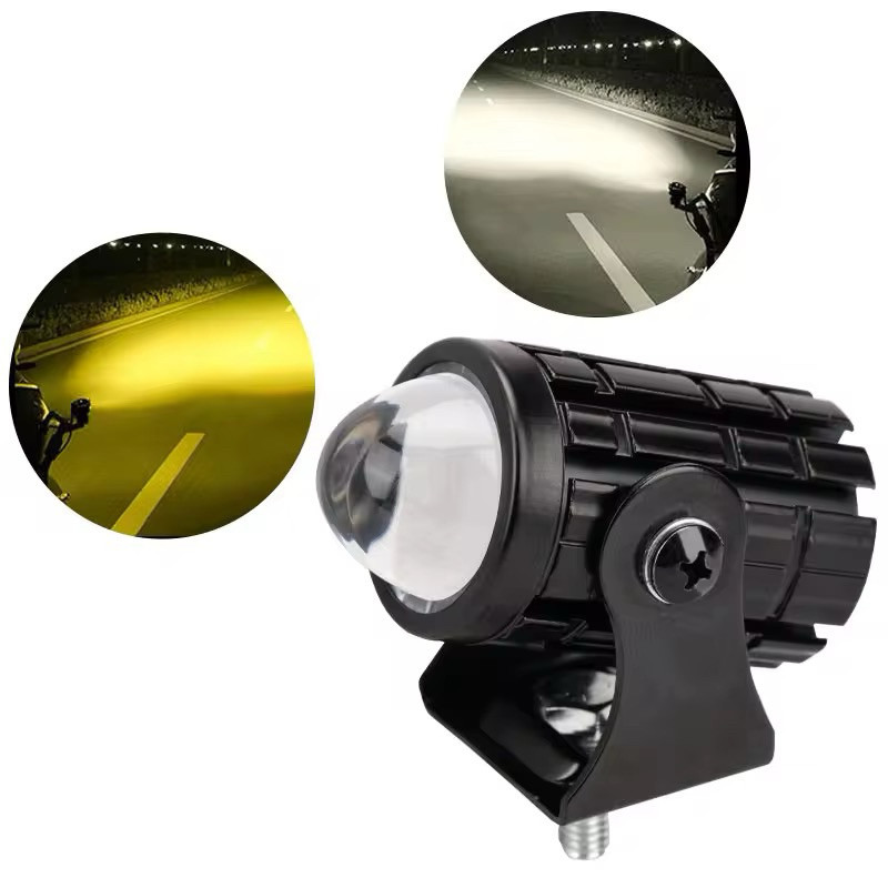 Jual Lampu laser lampu led laser mini driving dual color putih kuning ...