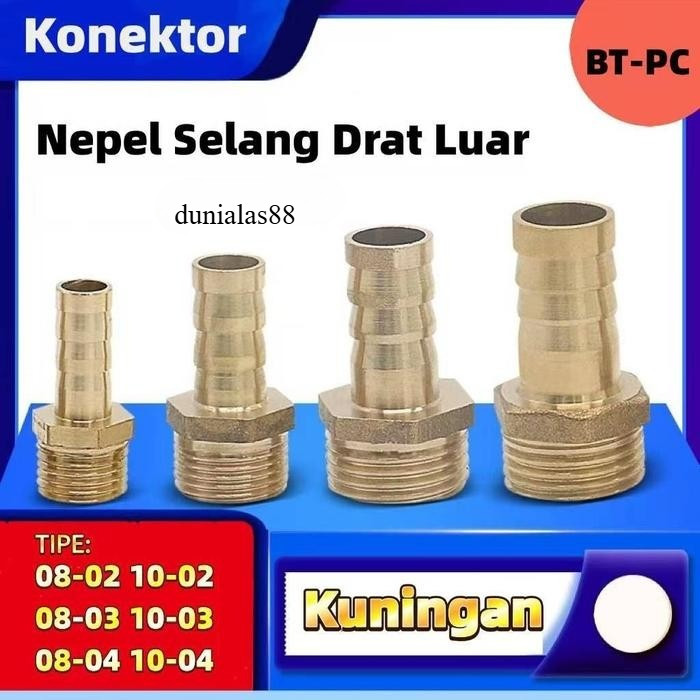 Jual Nepel selang kuningan female hose nipple drat male | Shopee Indonesia