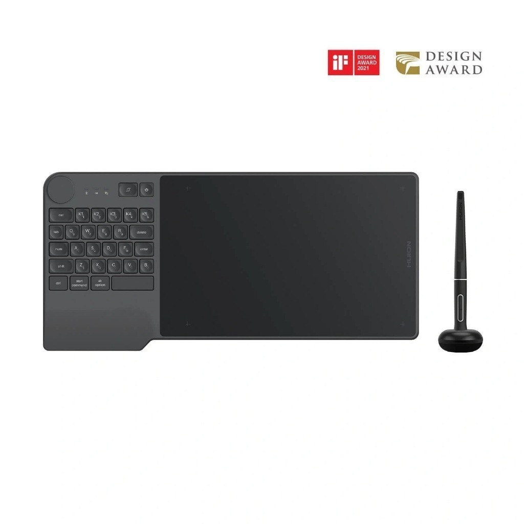 Jual HUION KD200 Digital Drawing Tablet OSU Game Keydial Battery-Free ...