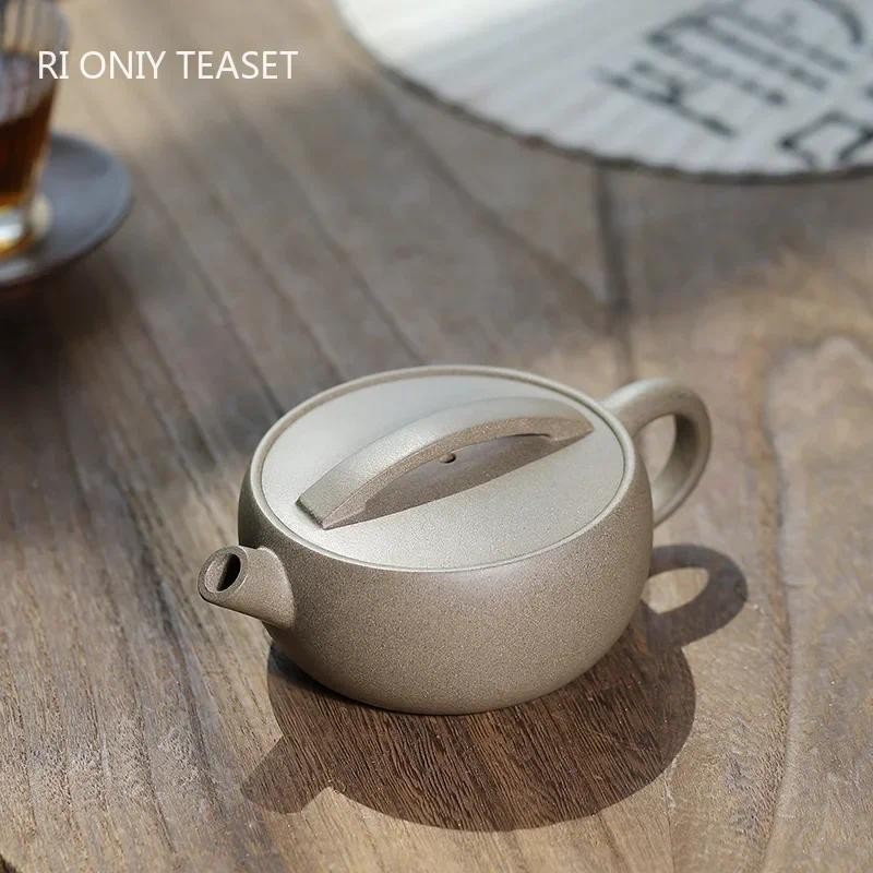 Jual 120ml Yixing Purple Clay Teapot Famous Handmade Large Diameter Tea ...
