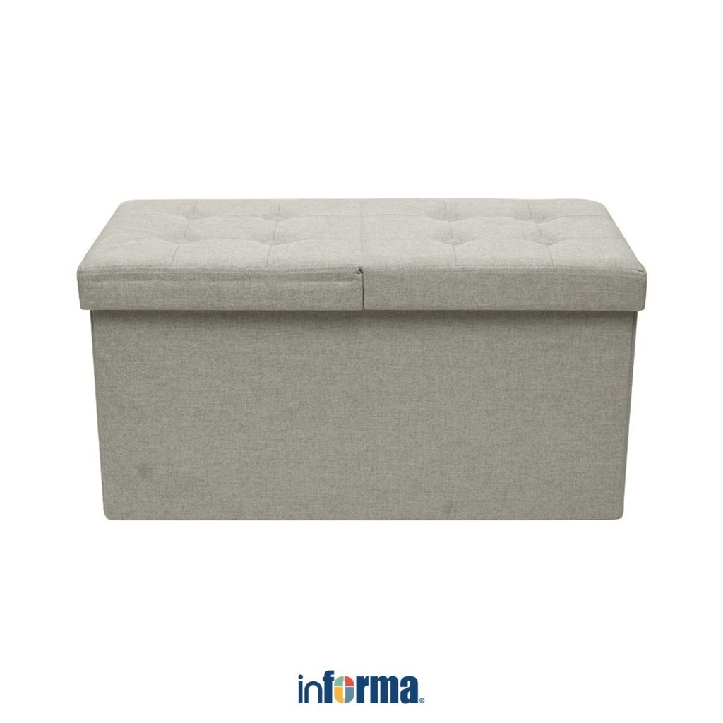 Jual Informa Bangku Ottoman Lipat 2 Dudukan - Putih Ivory Tempat Duduk ...