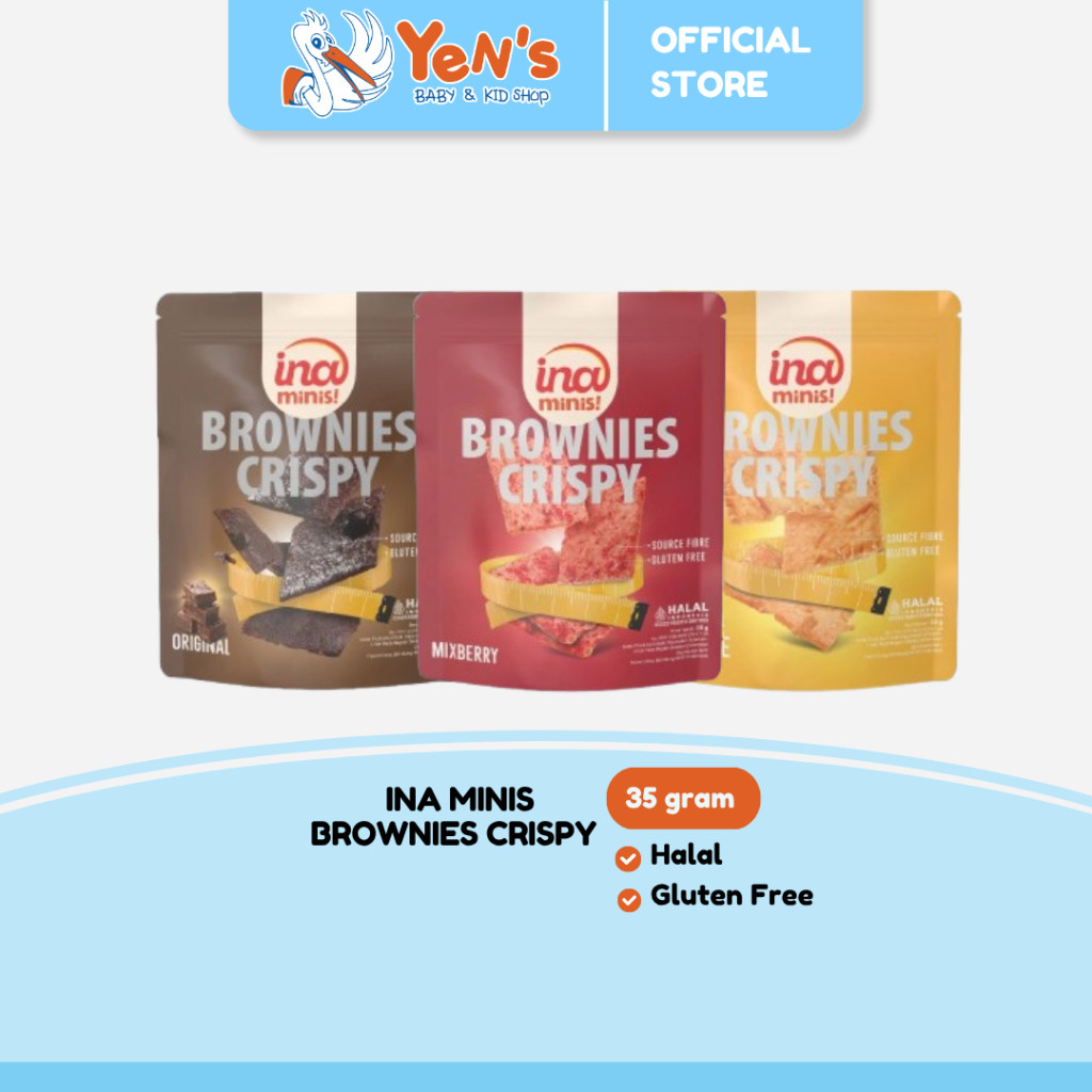Jual Ina Minis Gluten Free Brownies Crispy by Ina Cookies HALAL ...