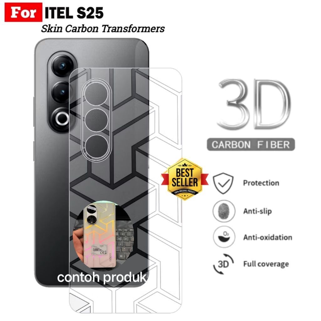 Jual [ PROMO ] COD Skin Carbon Itel S25 S25 ULTRA Backskin Garskin ...