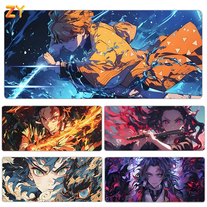 Jual Mousepad Gaming Deskmat Keyboard Pad Anti Slip Besar Demon Slayer ...