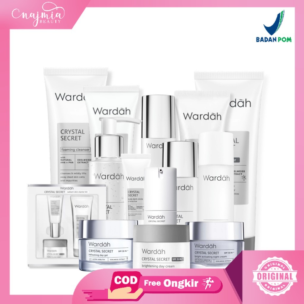 Jual Najmia (Beli 2 lbh murah) WARDAH CRYSTAL SECRET SERIES | Shopee ...