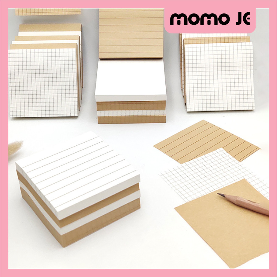 Jual MOMO JE S6291 Memopad Sticky Notes Vintage Sticky Note Memo Kraft ...