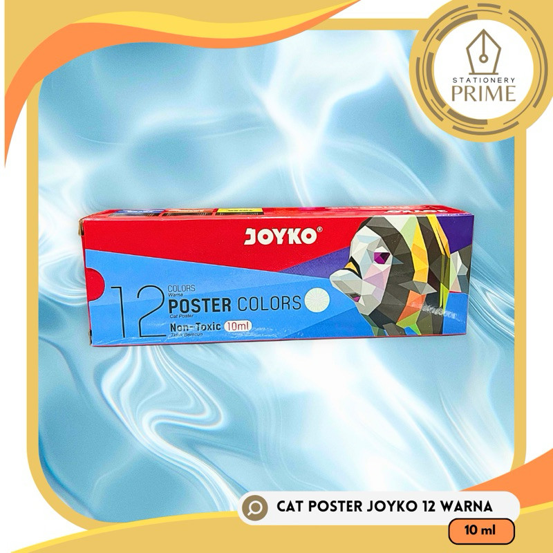 Jual Cat Poster Joyko / Poster Colors JOYKO Botol 12 Warna (10 ml ...