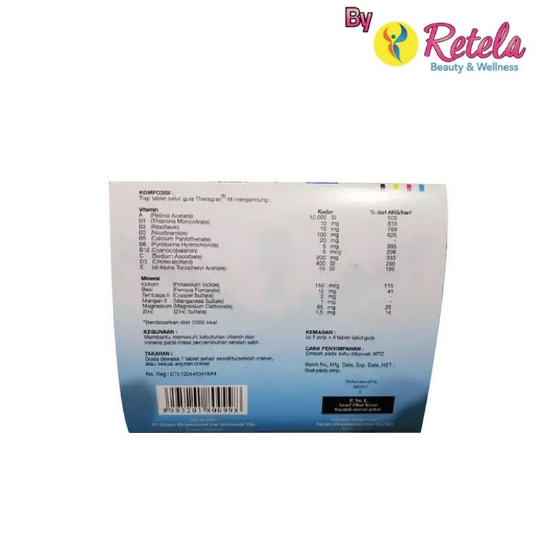 Jual THERAGRAN M - 1 STRIP 4 TABLET | Shopee Indonesia