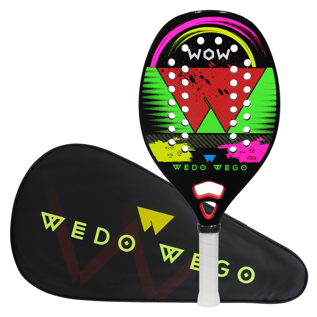 Jual Beach Tennis Racket 3K/12K/Kevlar Carbon Fiber Grit Face, EVA ...