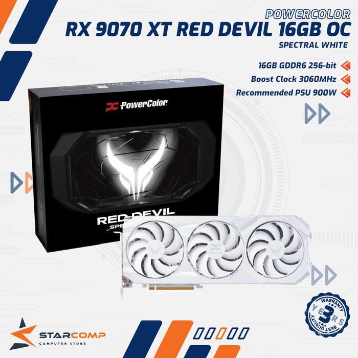 Jual POWERCOLOR AMD Radeon RX 9070 XT 16GB RED DEVIL SPECTRAL WHITE OC ...