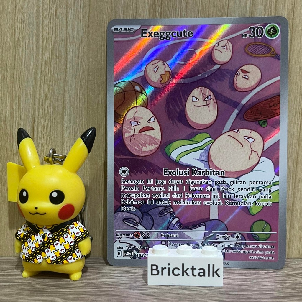 Jual Kartu Pokemon TCG sv8s Exeggcute AR 183/182 Kilat Mengkilap, Kilat ...
